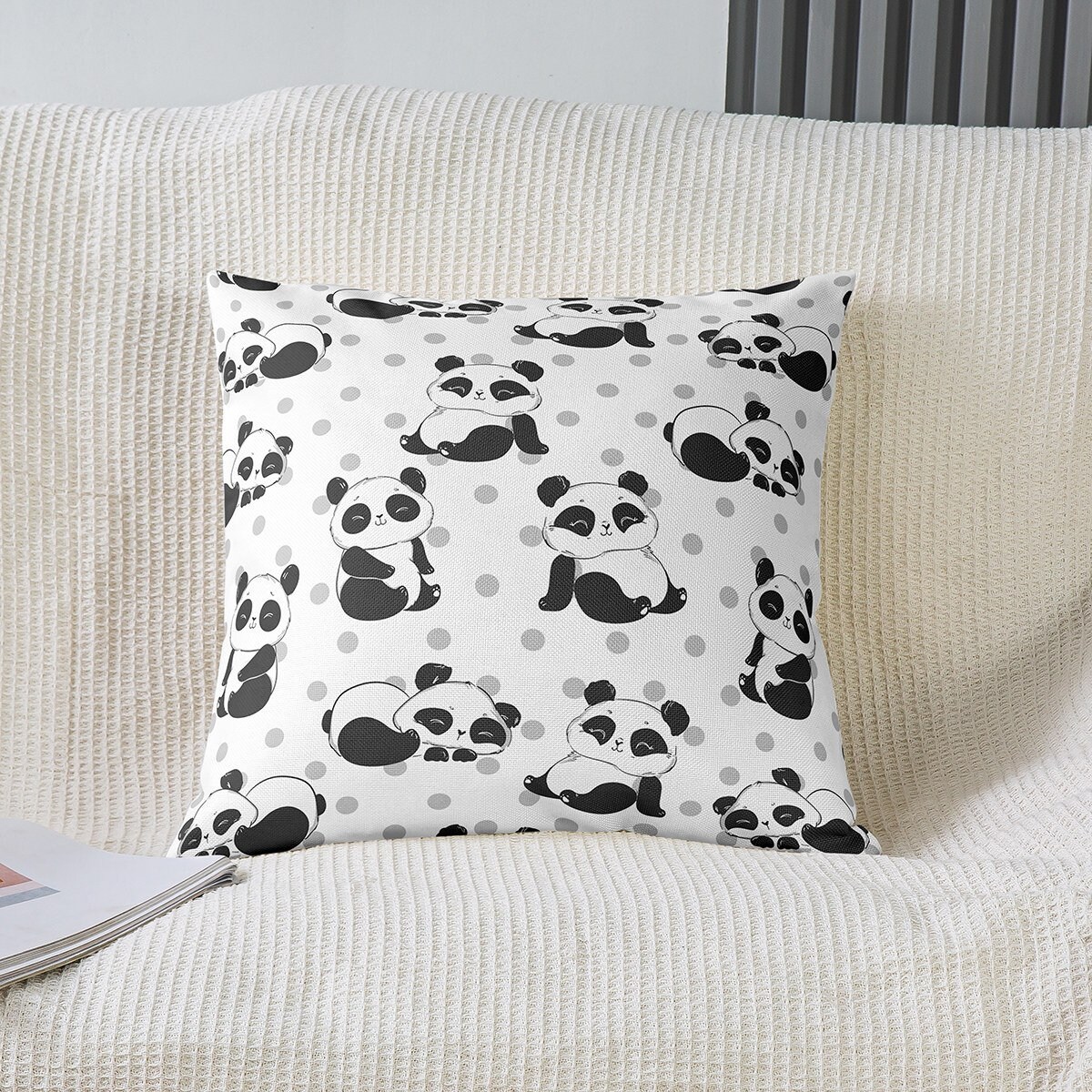 Cartoon Panda Handmade Pillow Cover Lovely Wild Animal Sofa - Etsy
