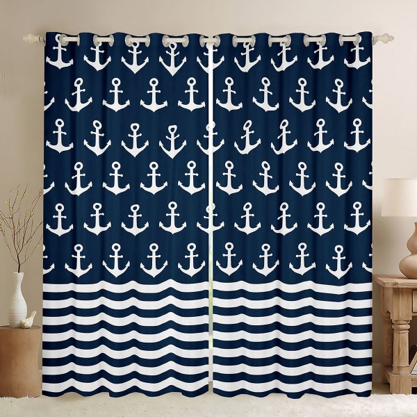 Nautical Curtains - Etsy