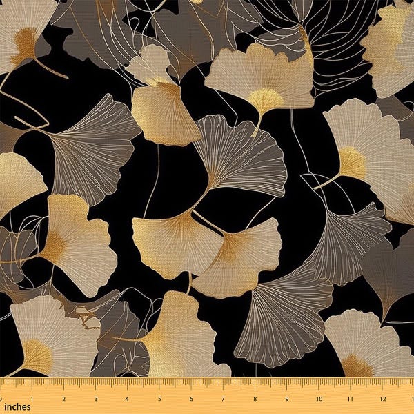 Ginkgo Leaf Fabric - Etsy