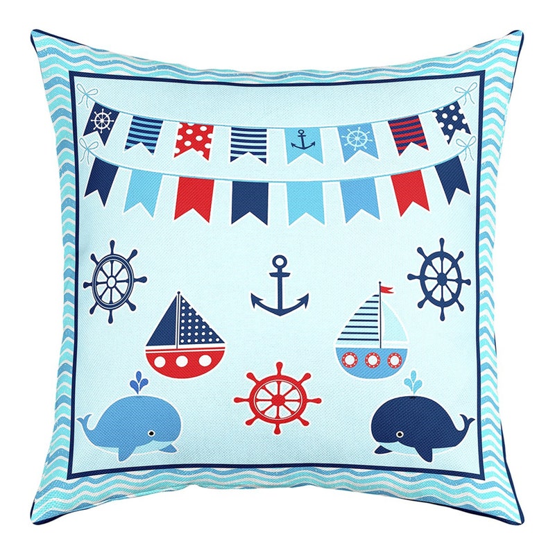 Nautical Flag Pillow - Etsy