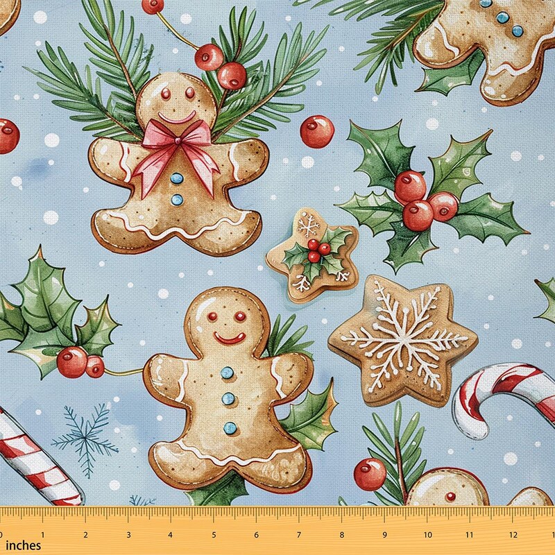 Gingerbread Fabric - Etsy