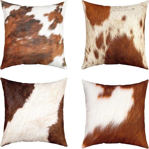 Cow Print Pillow - Etsy