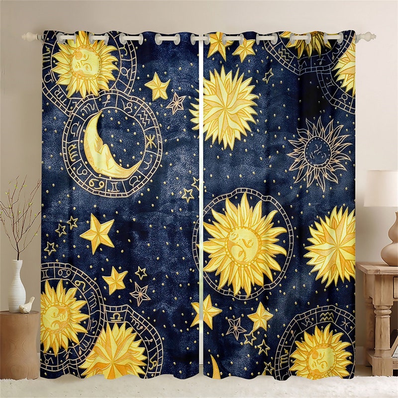 Stars Curtains - Etsy