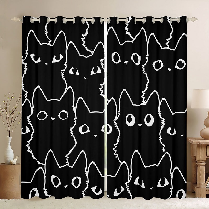 Cat Curtain - Etsy