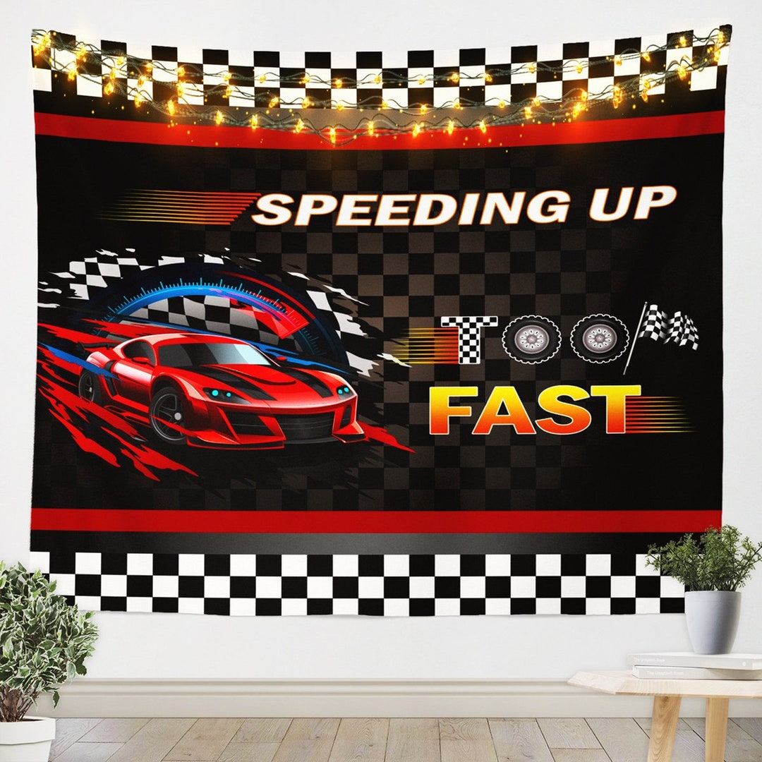 Racing Car Wall Hangings, Extreme Sports Checker Flag Dashboard Wall ...