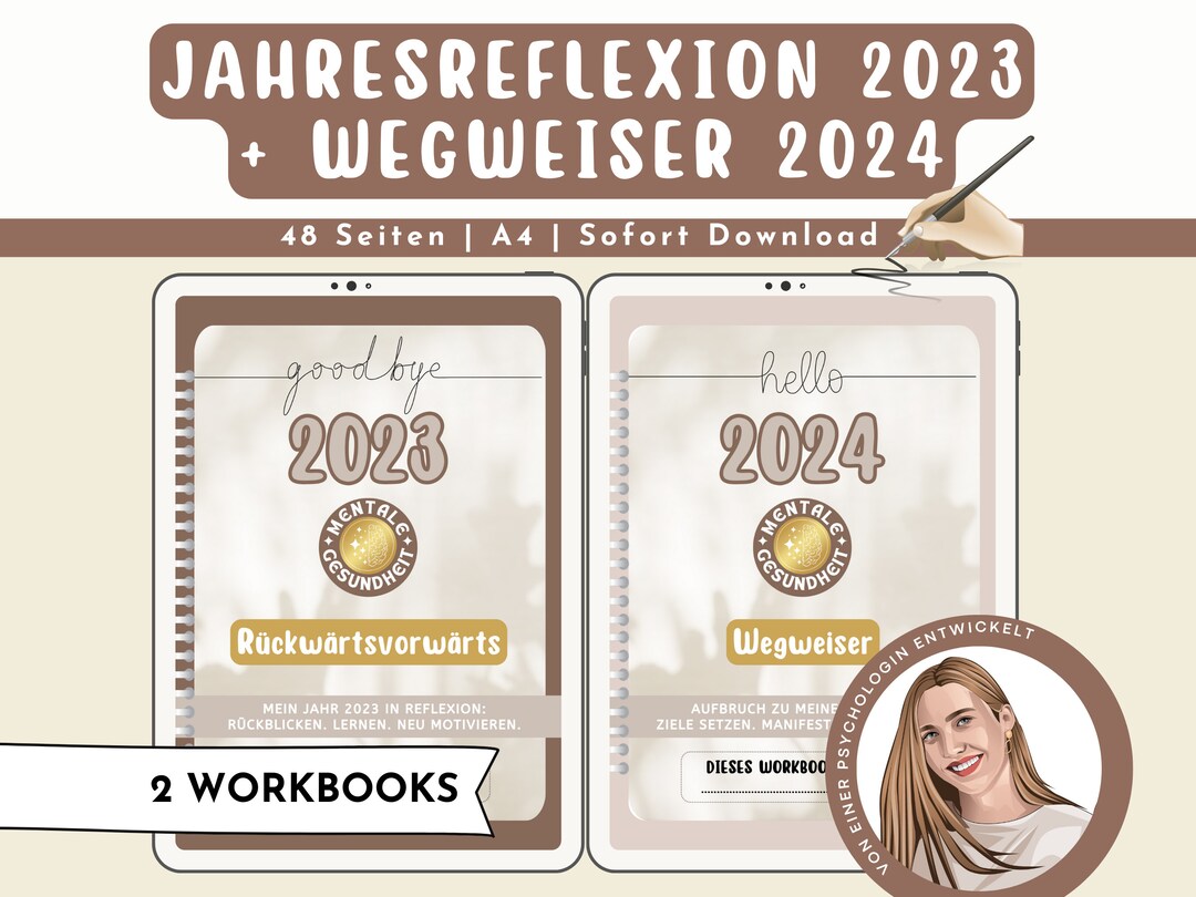 Annual Review Self-reflection Workbook German Template - Etsy