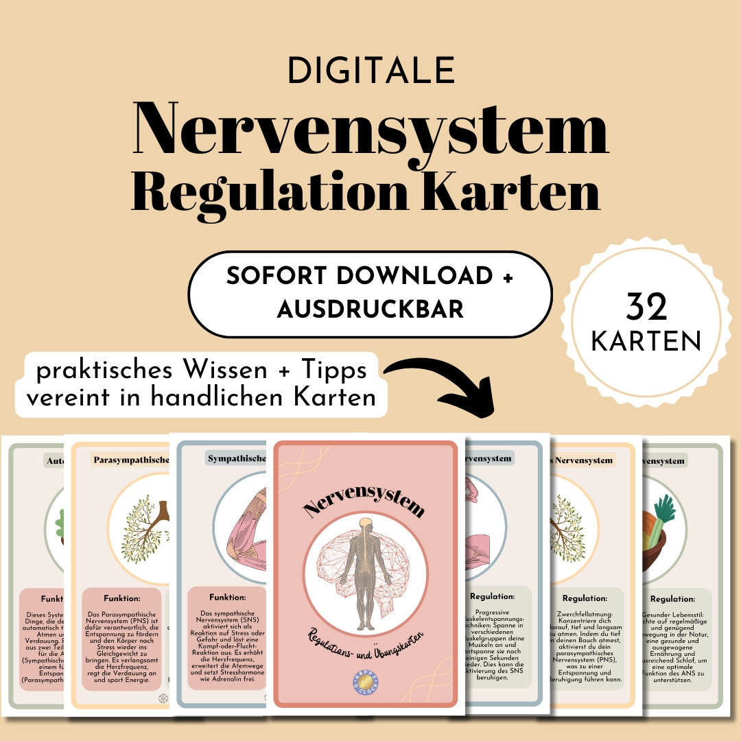 Nervous System Regulation Therapy Cards Polyvagal Theory Vagus Nerve ...