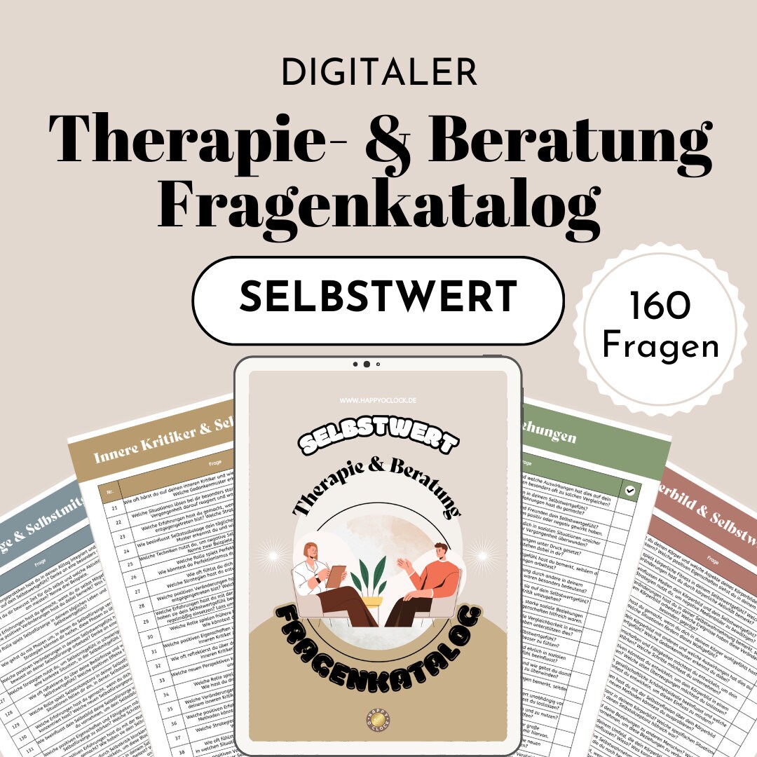 Self-esteem Systemic Therapy Questions German Consultation CBT Tools ...
