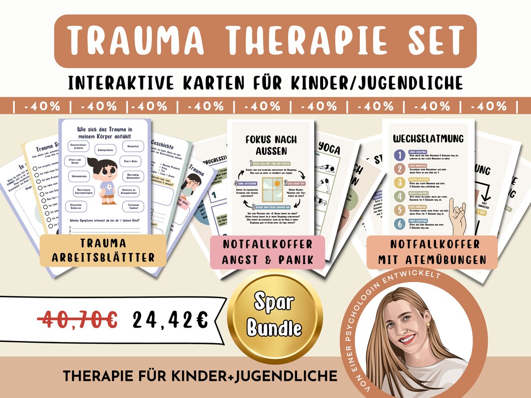 Trauma Therapy Children Psychotherapy German, Trauma Therapy Cards ...