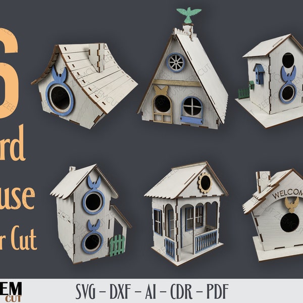 Bird Houses Cnc Files - Etsy