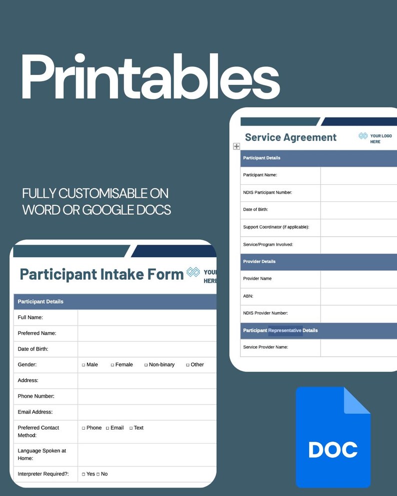NDIS Participant Onboarding Templates - Etsy