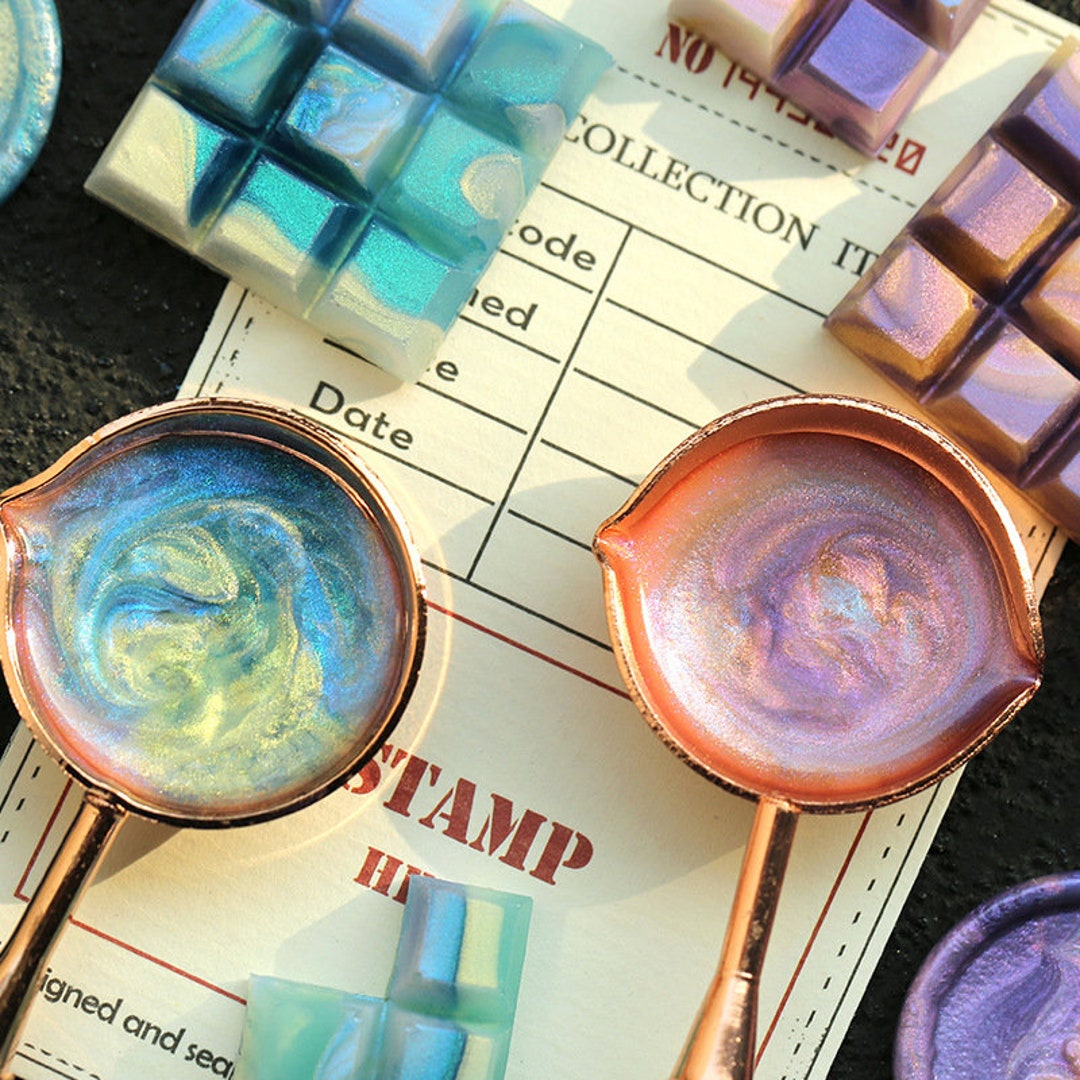 Square Mixed Color Lacquer Wax Beads Wedding Invitation Wax Melting Wax ...