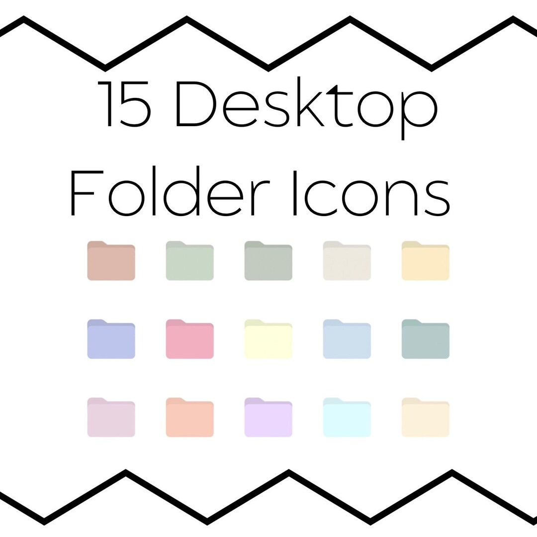 15 Desktop Folder Icons Cute Macbook Folder Icons Aesthetic - Etsy