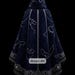 Luxury Celestial Hooded Cloak, Deep Blue Velvet Starlight Robe, Gothic ...