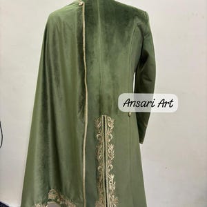 Regal Red Velvet Military Jacket, Silver Embroidered Cosplay Coat ...