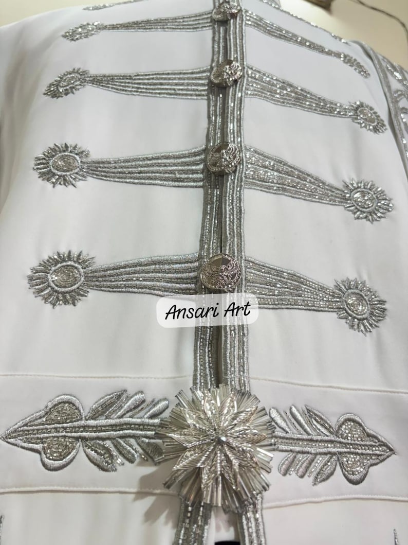 Men Gothic Prince Costume. Black Velvet Gold Embroidered Military Tunic ...