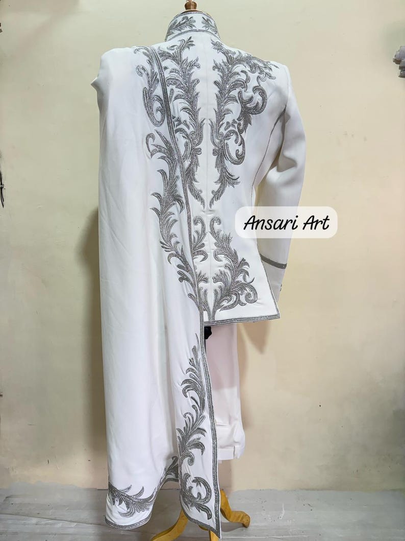 Men Gothic Prince Costume. Black Velvet Gold Embroidered Military Tunic ...
