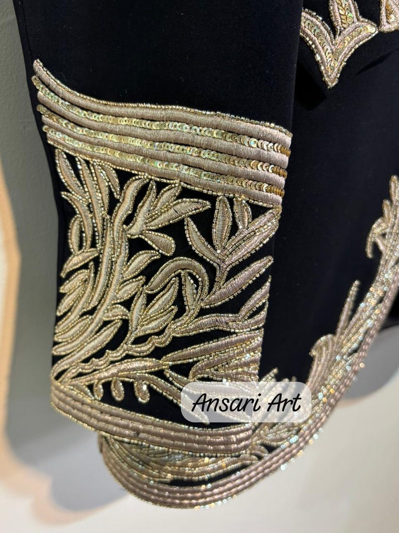 Men Dark Royal Costume. Gold Embroidered Frock Coat & Velvet Cape ...