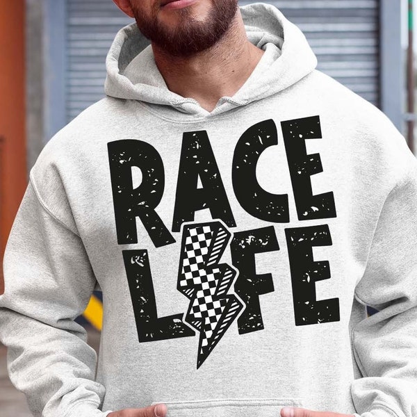 Race Life Lightning Bolt Svg - Etsy