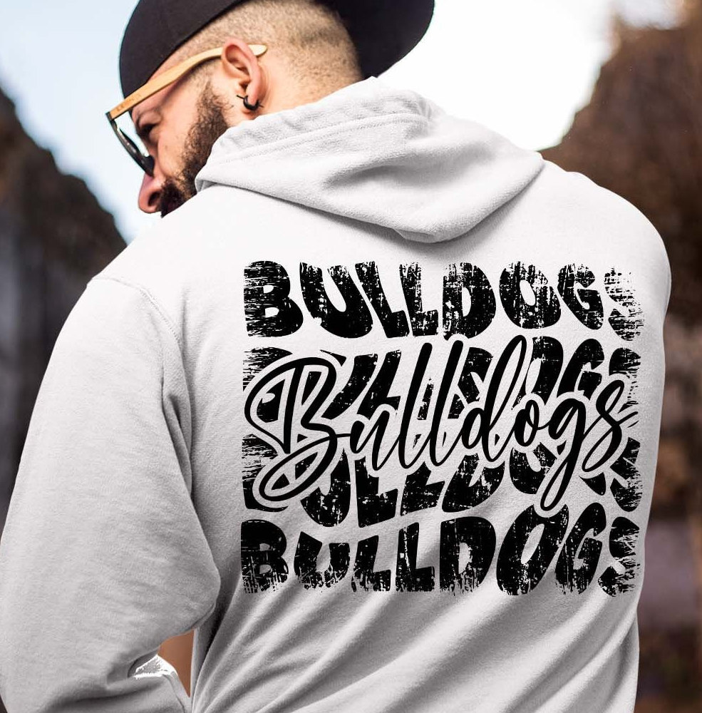 Distressed Bulldogs Png Design for Shirt. Go We Are Bulldog Mascot Team ...