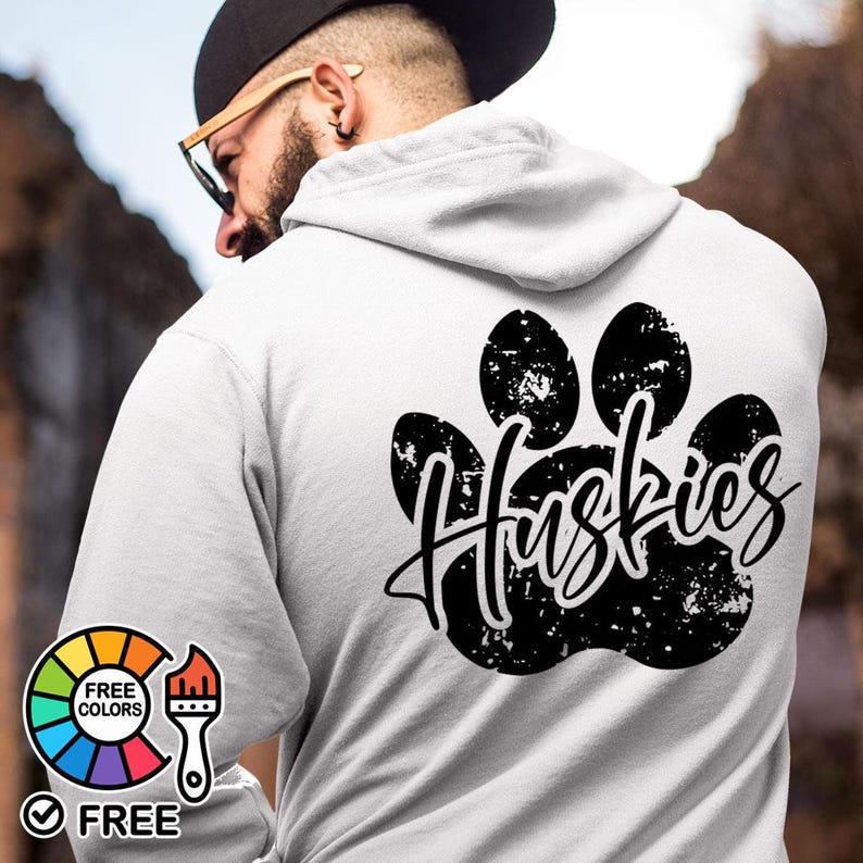 Distressed Huskies Png Team Print Design for Shirt Huskies Mascot Grung ...
