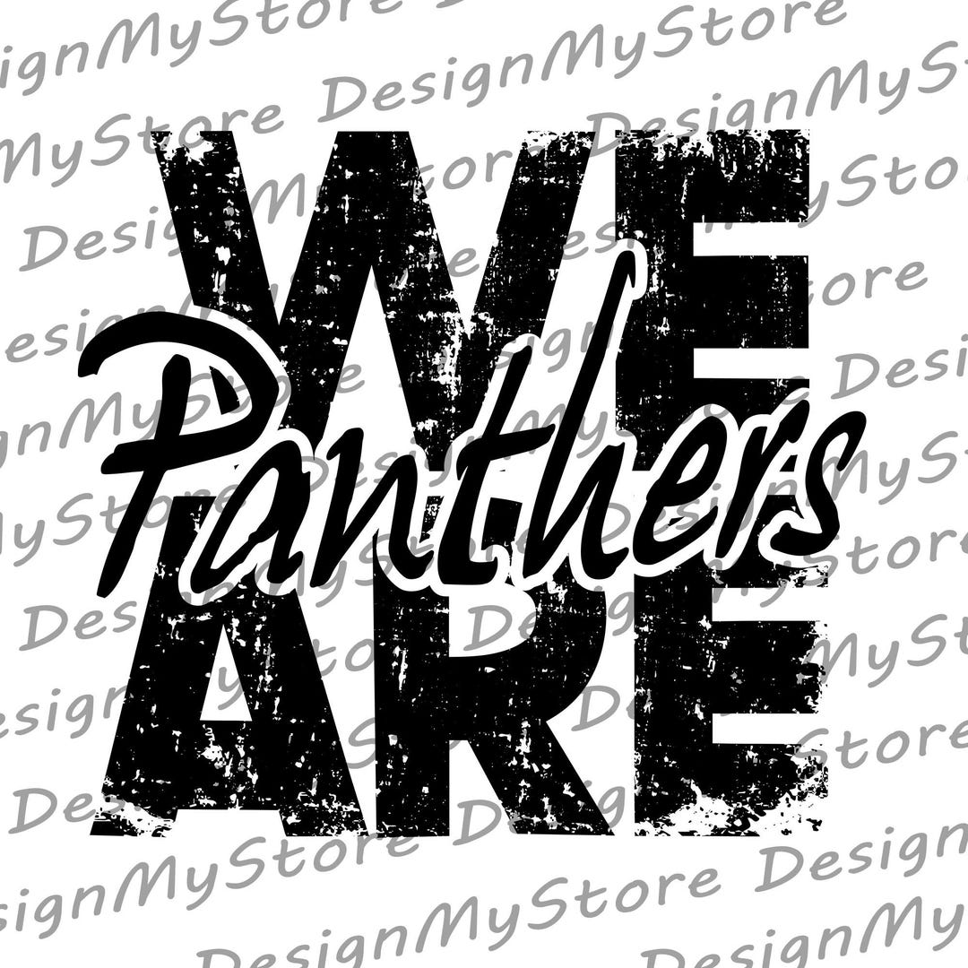 Distressed Panthers Mascot PNG – Custom Team Pride Sublimation Design ...