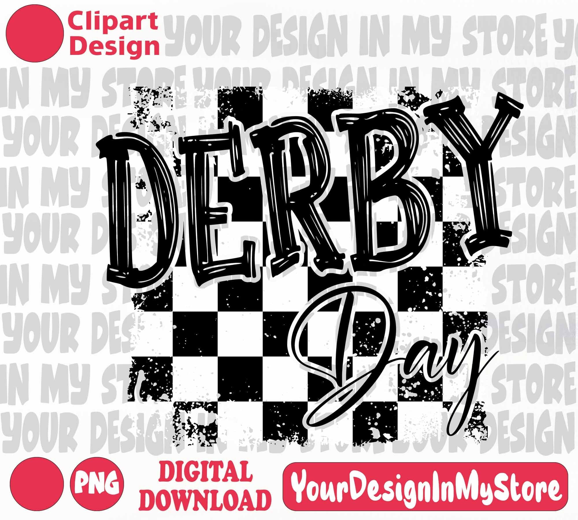Distressed Derby Day Png Shirt Design Sublimation. Racing Horse Png - Etsy