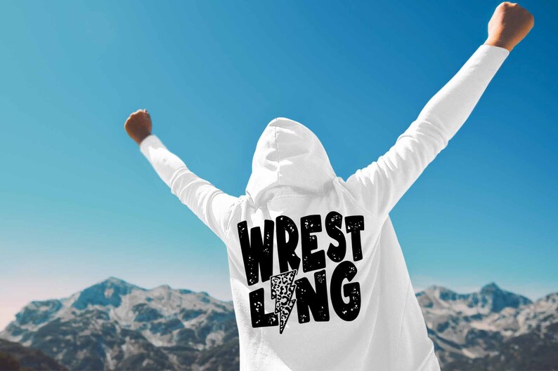 Wrestling Png. Black Wrestling Leopard Lightning Bolt Distressed PNG ...