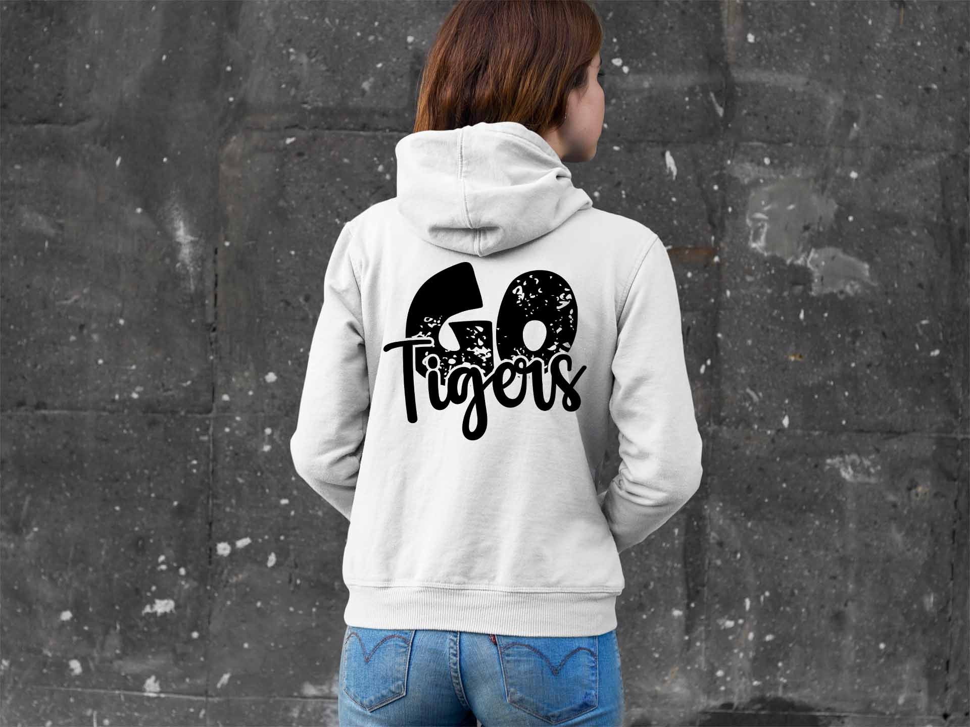 Distressed Let's Go Tigers Png Printable Design for Shirt. Black Tiger ...