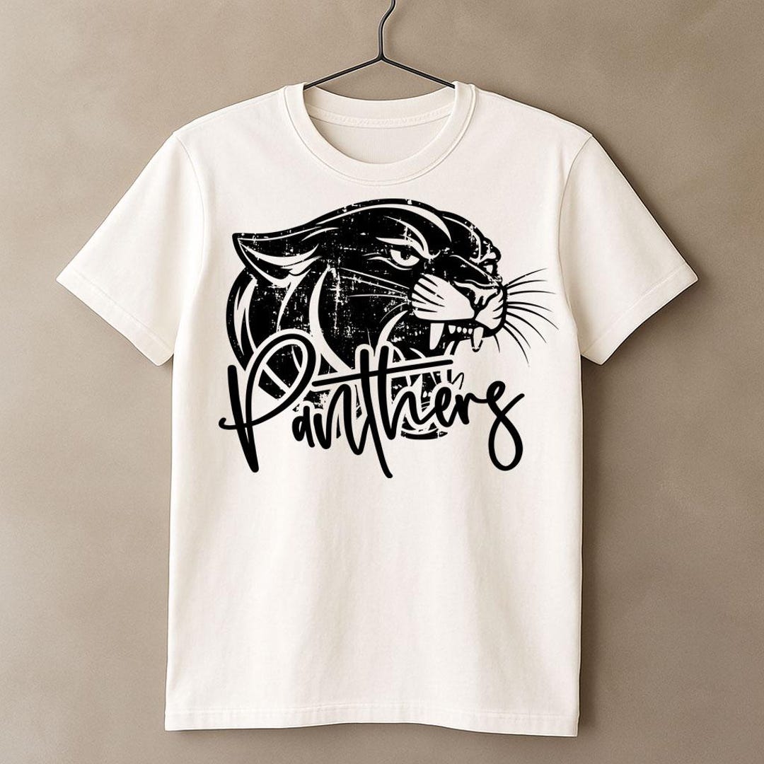 Distressed Panthers Png Design for Shirt We Are Panther Mascot Team ...