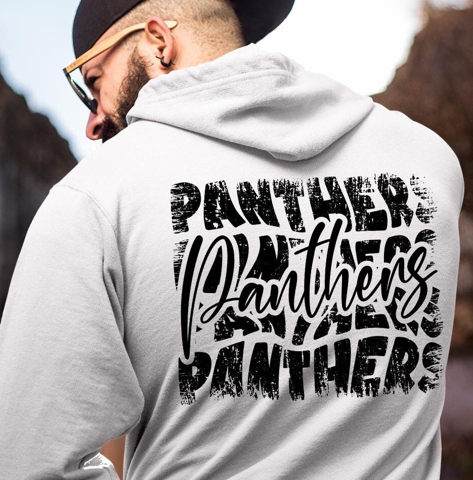 Distressed Panthers Png Design for Shirt. Go We Are Panther Mascot Team ...