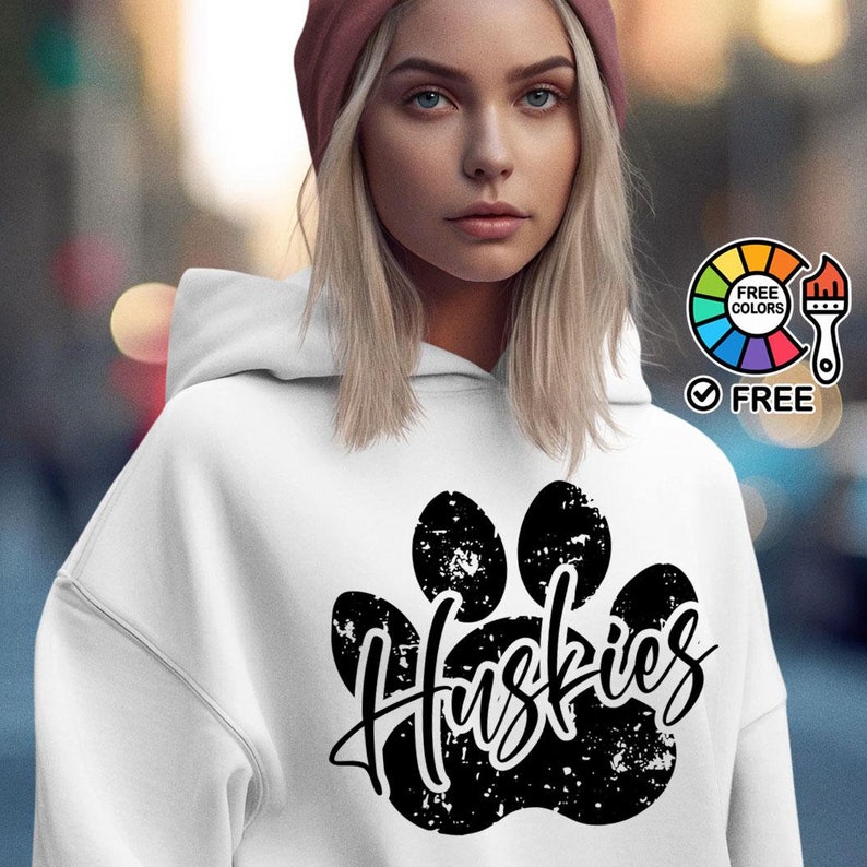 Distressed Huskies Png Team Print Design for Shirt Huskies Mascot Grung ...