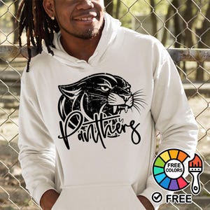 Distressed Panthers Png Design for Shirt We Are Panther Mascot Team ...