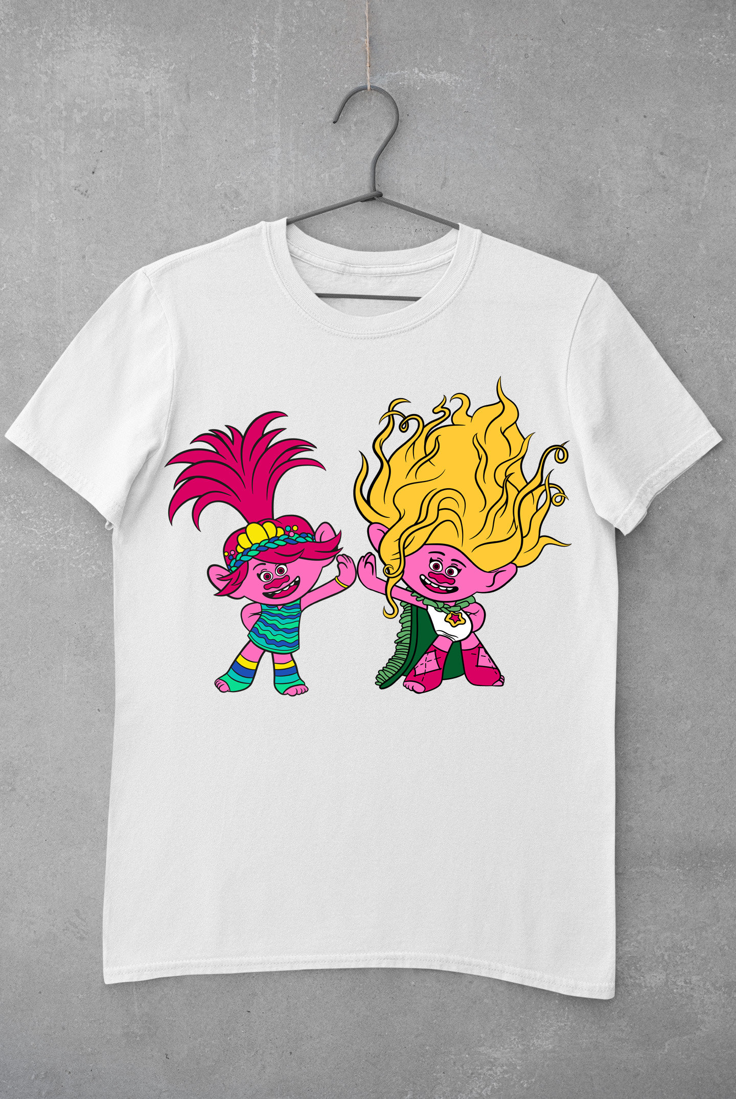Sisters Trolls Png and SVG Birthday Trolls 3 Design. Birthday Layered ...