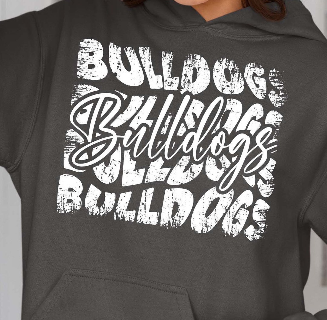 White Distressed We Are Bulldogs Png Design for Shirt. Mascot Team Png ...