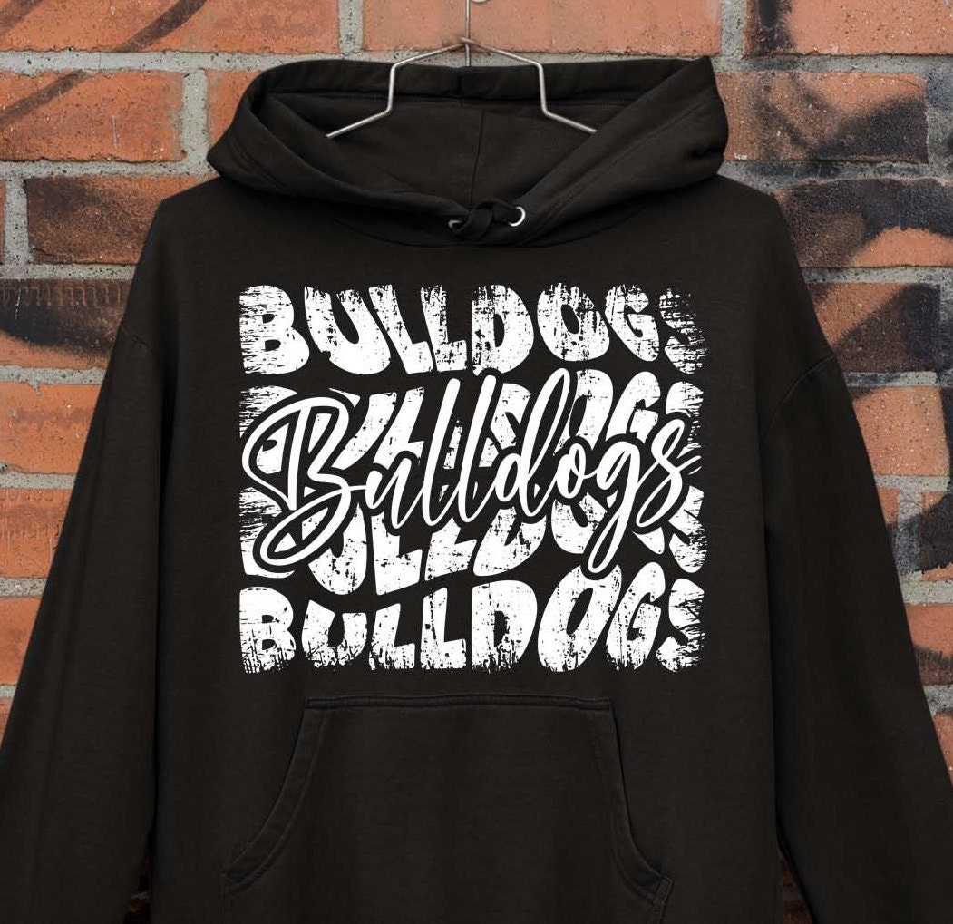 White Distressed We Are Bulldogs Png Design for Shirt. Mascot Team Png ...