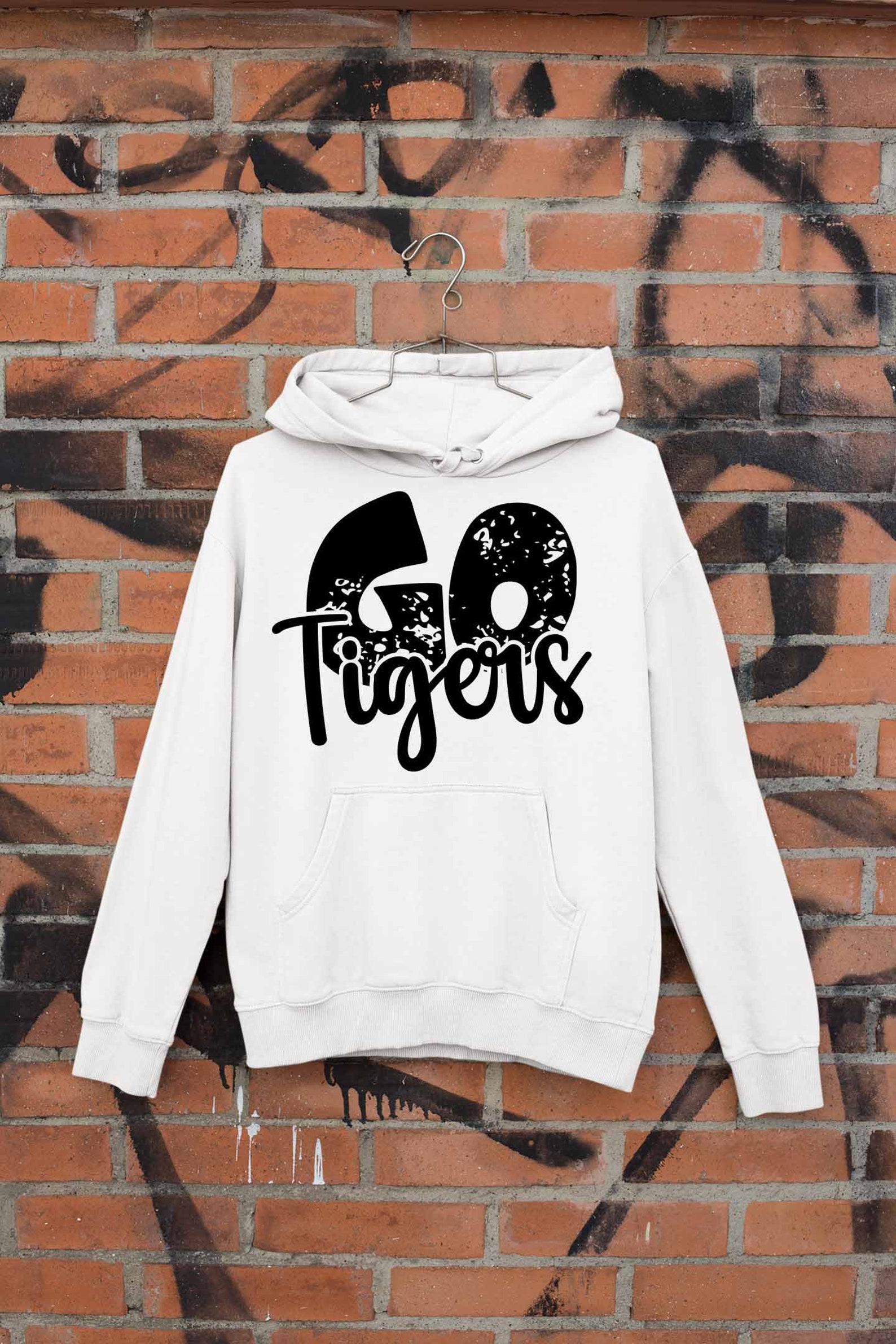 Distressed Let's Go Tigers Png Printable Design for Shirt. Black Tiger ...