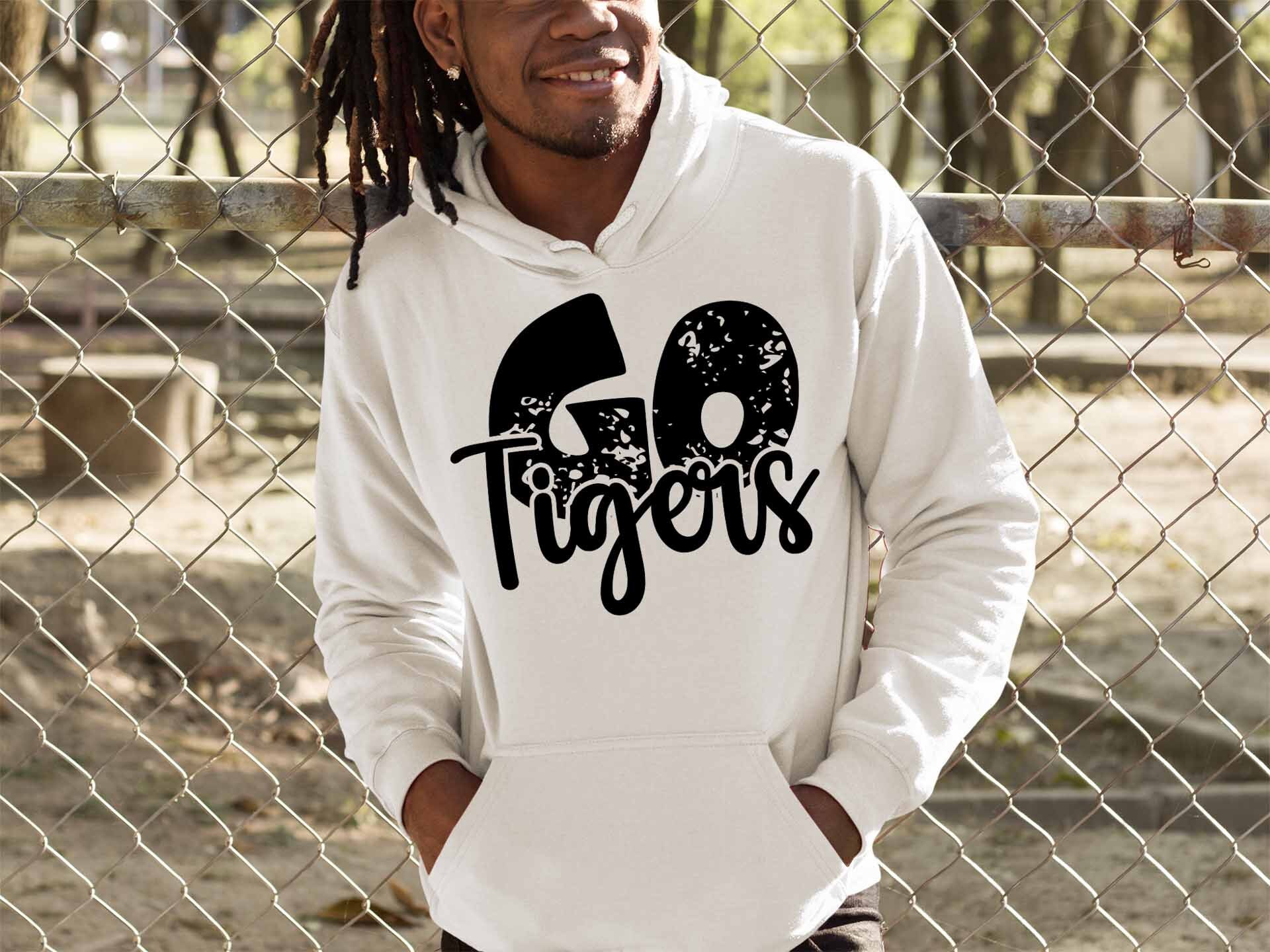 Distressed Let's Go Tigers Png Printable Design for Shirt. Black Tiger ...