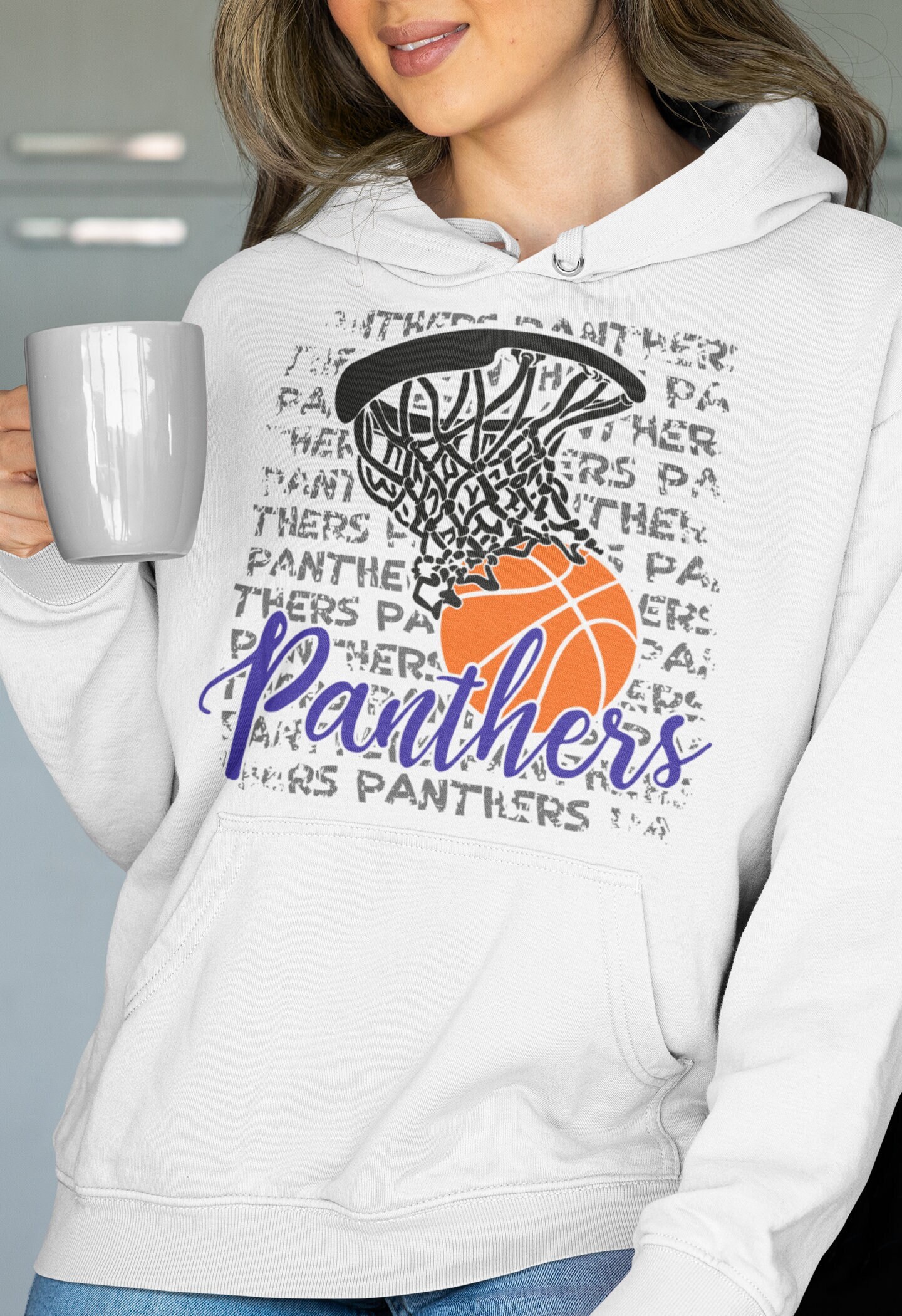 Custom Panthers Png. Panthers Basketball Distressed PNG. - Etsy