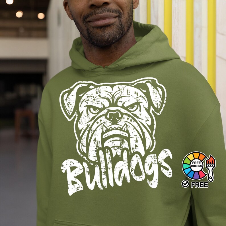 Distressed Bulldogs Png Design for Shirt We Are Bulldog Mascot Team ...