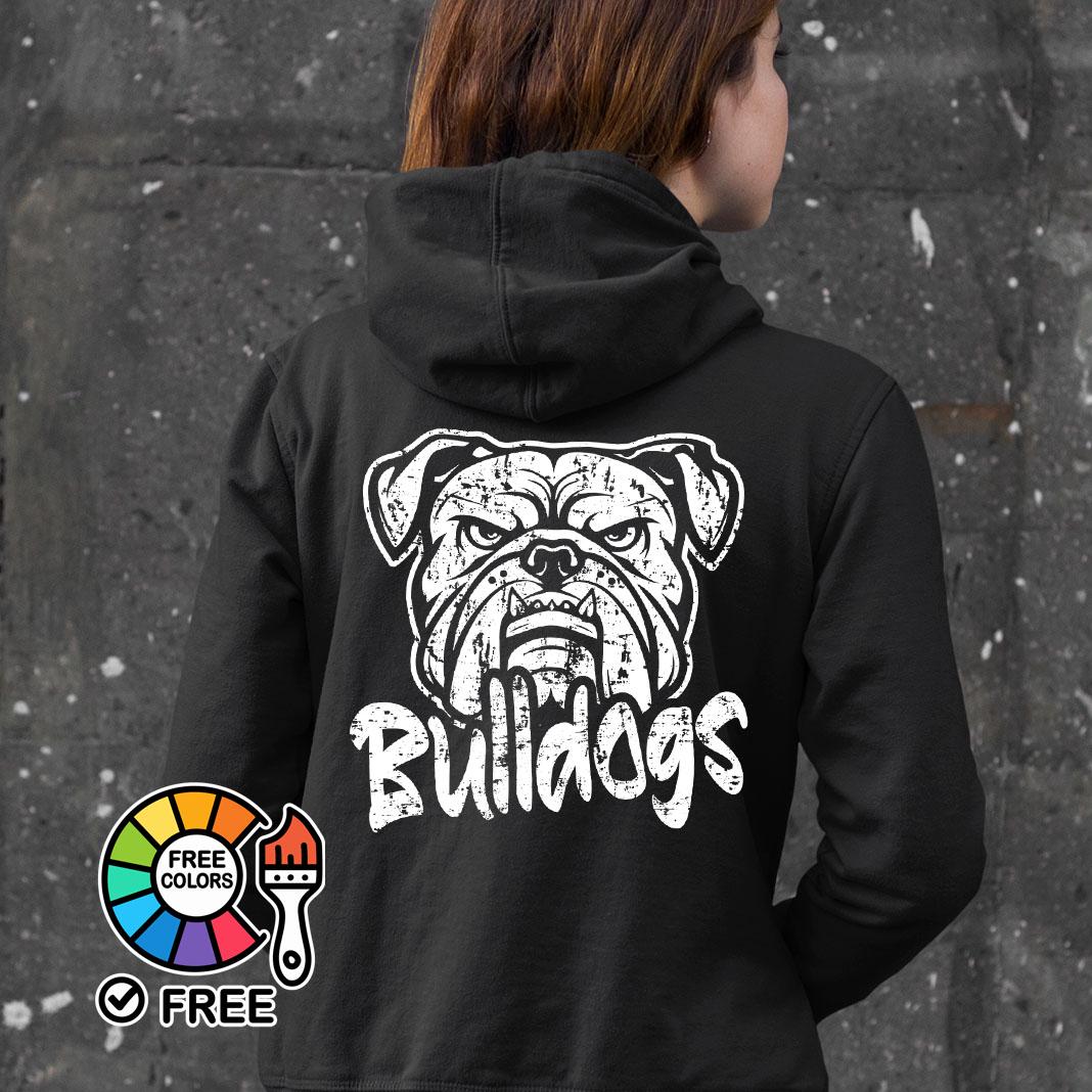 Distressed Bulldogs Png Design for Shirt We Are Bulldog Mascot Team ...