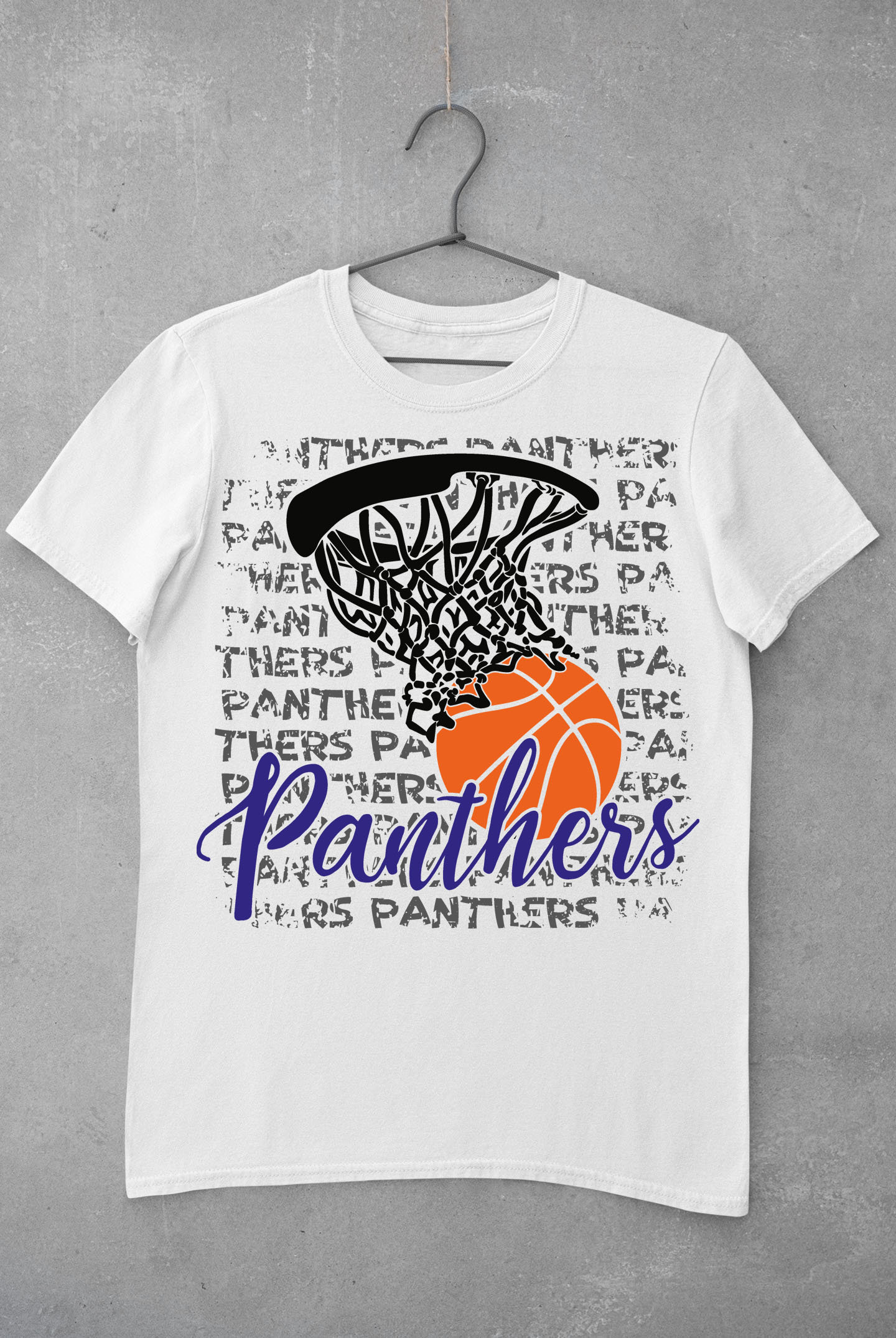 Custom Panthers Png. Panthers Basketball Distressed PNG. - Etsy