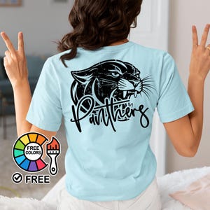 Distressed Panthers Png Design for Shirt We Are Panther Mascot Team ...