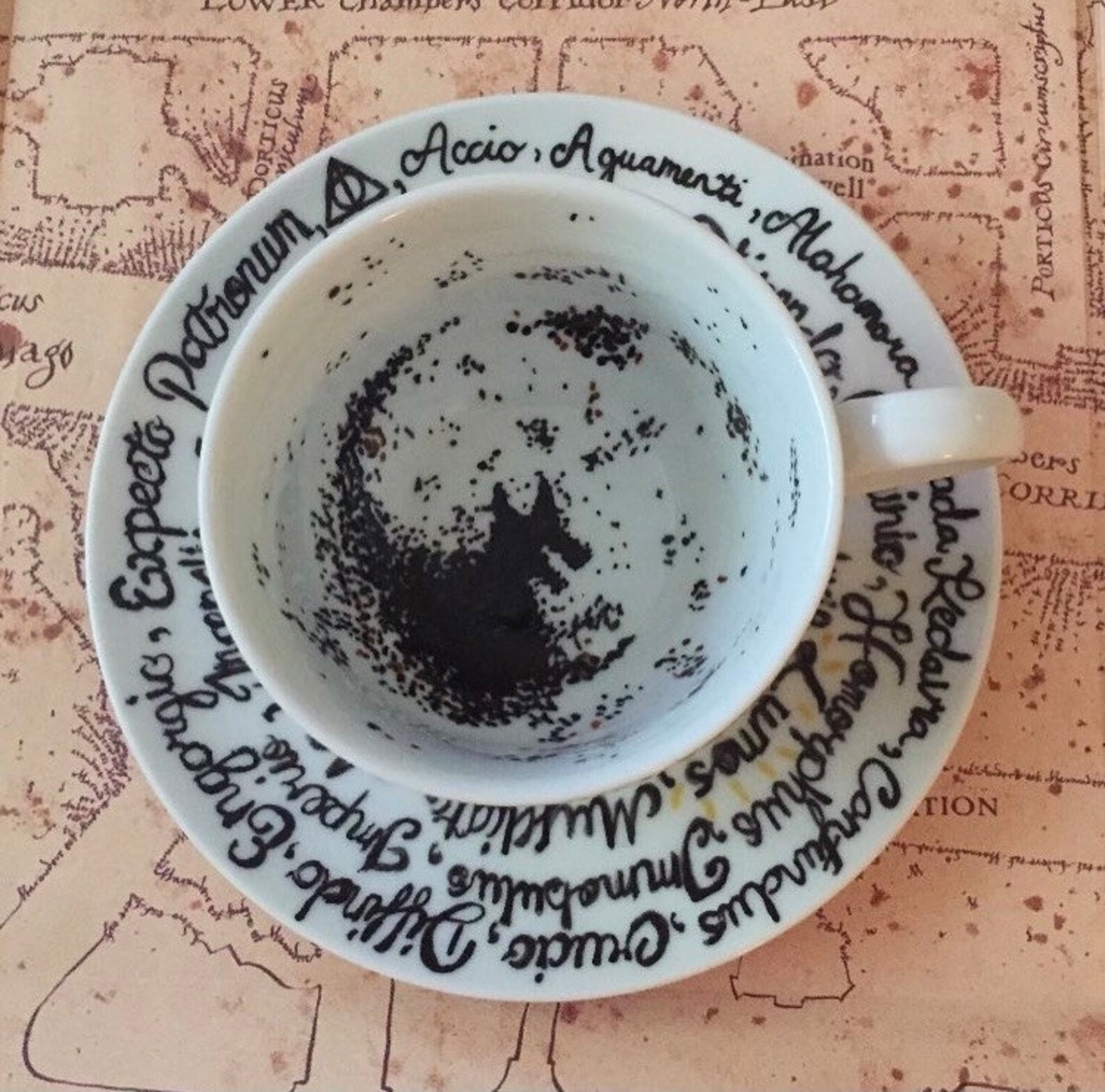 Grim Tea Cup & Saucer Divination Spells - Etsy