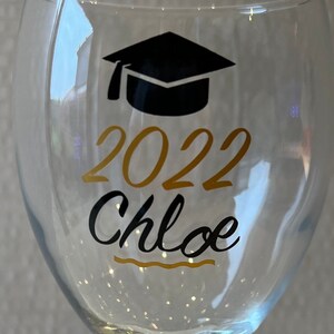 Personalised Graduation Wine Glass - Etsy