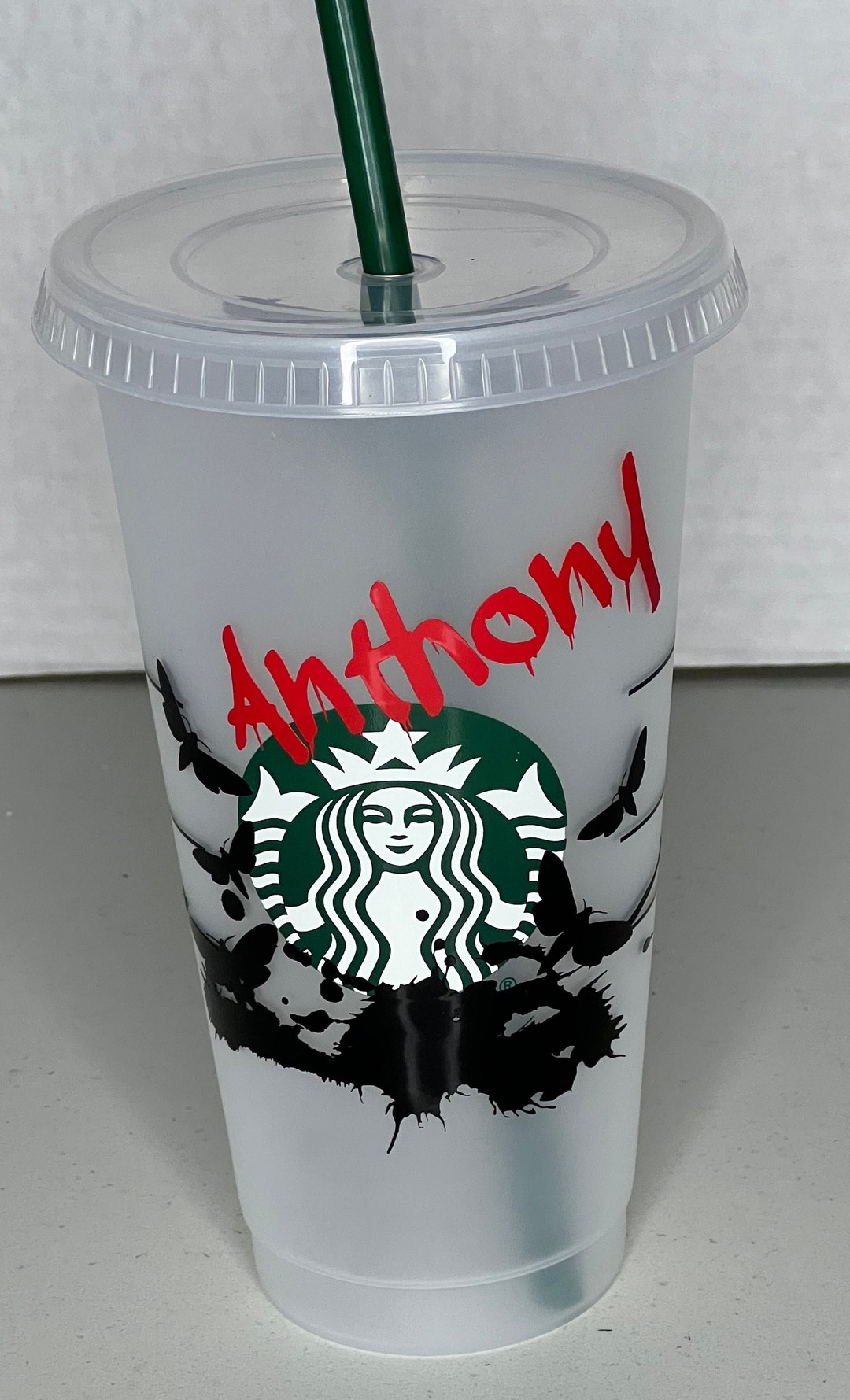 Personalised Starbucks Graffiti Design Re-usable Tumbler / Cup With Lid ...