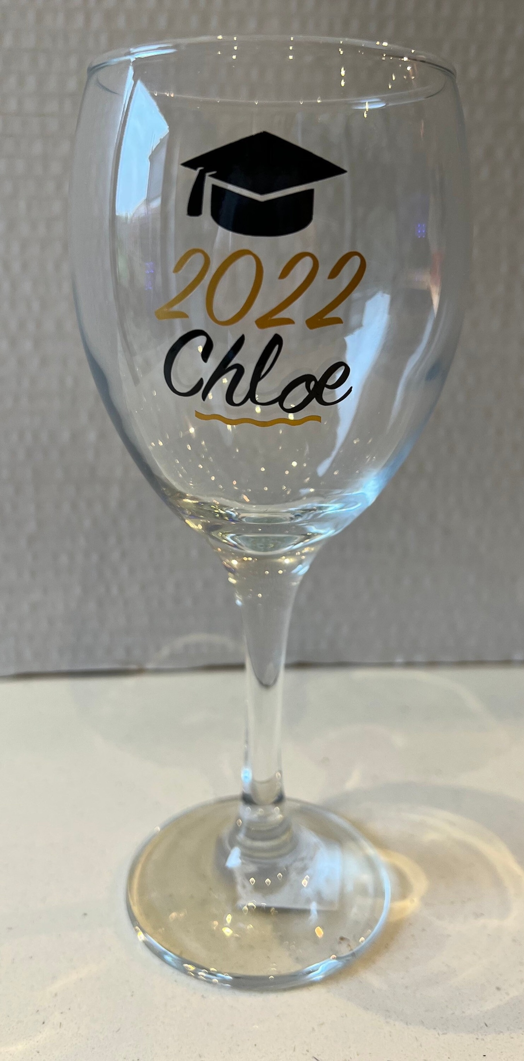Personalised Graduation Wine Glass - Etsy