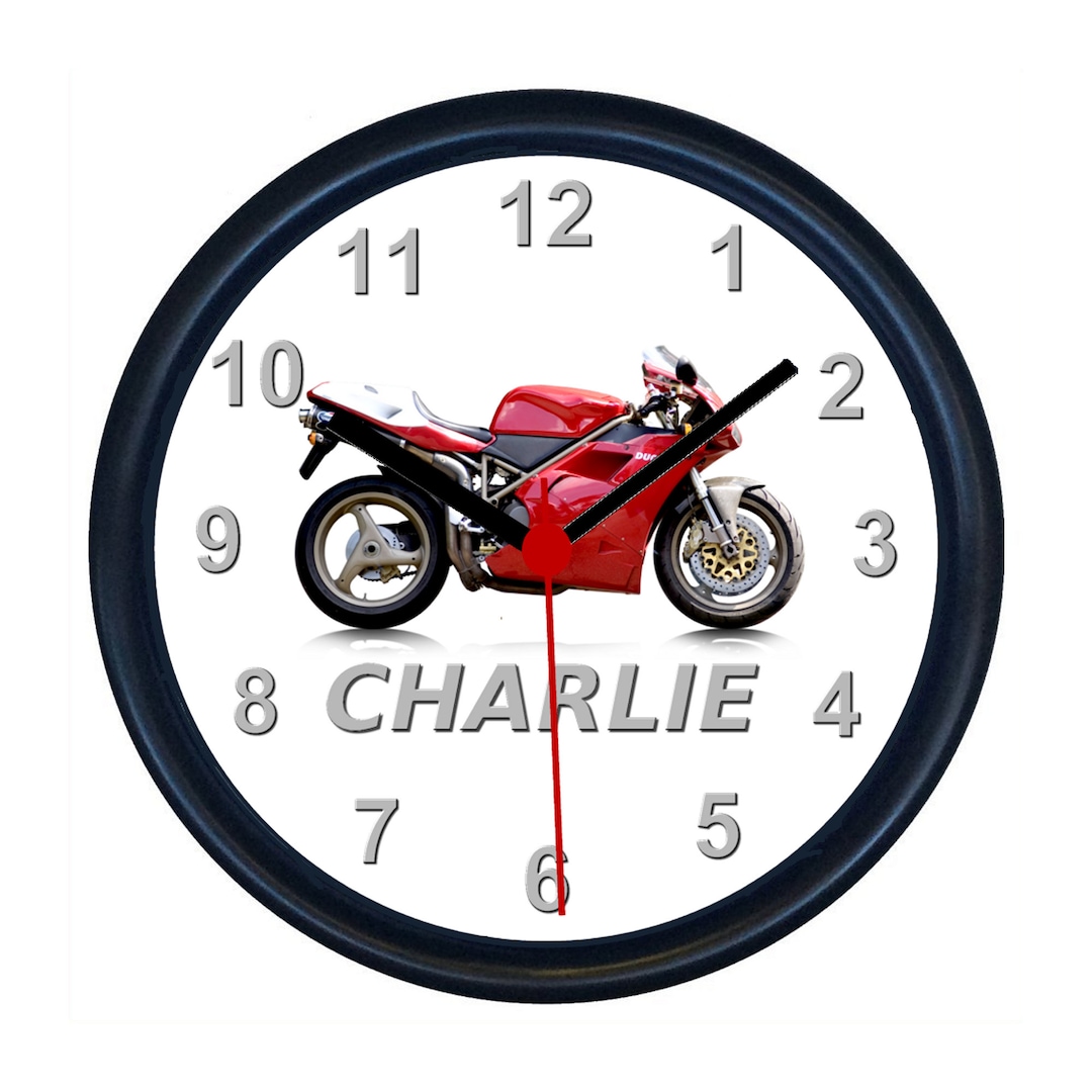Personalised Classic Motorcycle/classic Motorbike Wall Clock for DUCATI ...