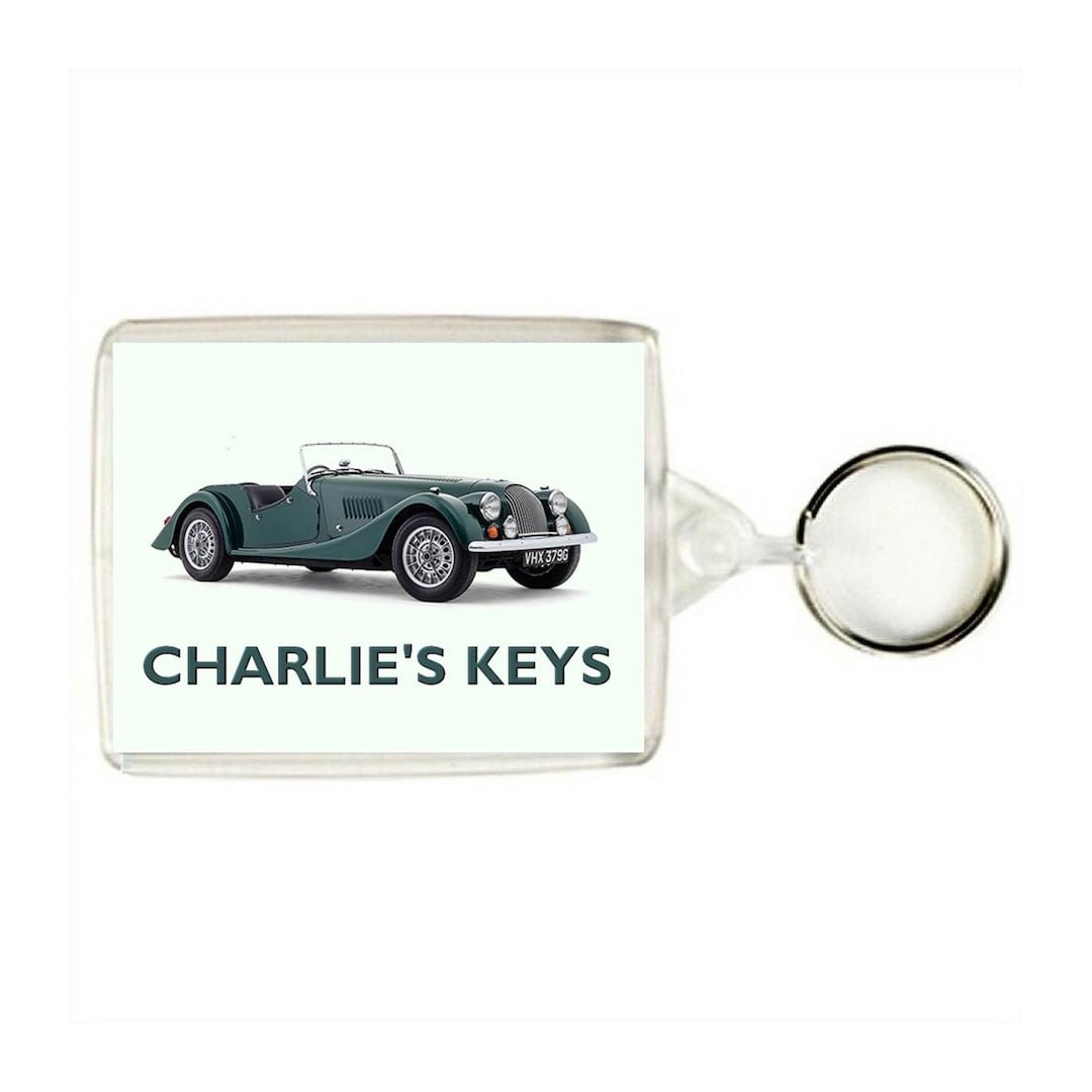 Personalised Classic Vehicle Keyring / Bag Tag for MORGAN PLUS 8 ...