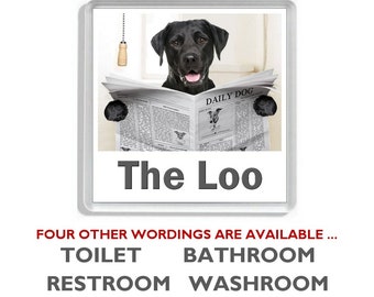 Labrador Bathroom Sign - Etsy